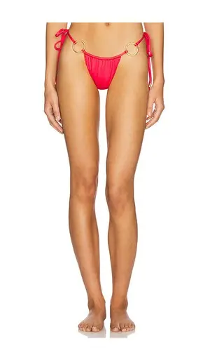 CIN CIN Cove String Bikini Bottom - Cherry
