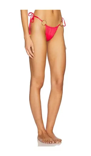 CIN CIN Cove String Bikini Bottom - Cherry