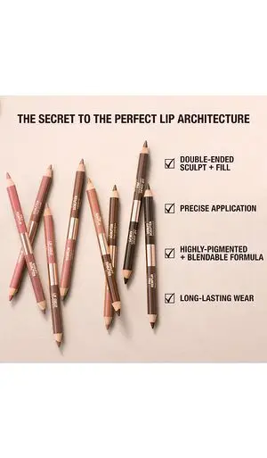 Charlotte Tilbury Supernudes Lip Cheat Long-lasting Waterproof Lip Liner Duo - Medium