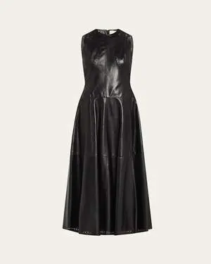 Sleeveless Leather Dresses