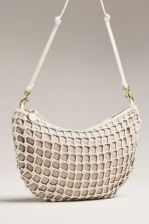 Clare V. Lune Knot Woven Shoulder Bag