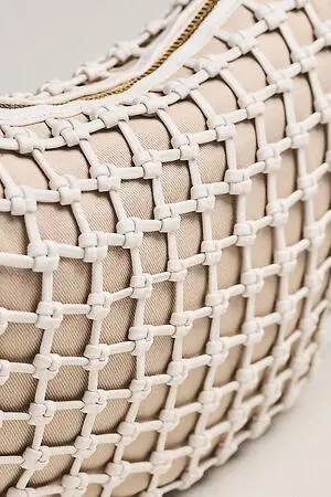 Clare V. Lune Knot Woven Shoulder Bag