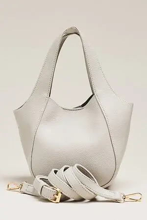Anthropologie Sonia Mini Slouchy Tote Bag - Light Grey