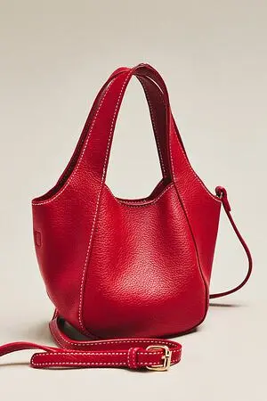 Anthropologie Sonia Mini Slouchy Tote Bag Red