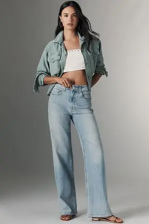 Paige Sasha " High-rise Wide-leg Jeans