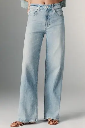 Paige Sasha " High-rise Wide-leg Jeans