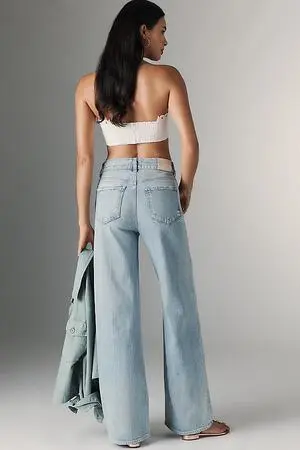 Paige Sasha " High-rise Wide-leg Jeans