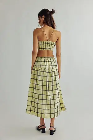 S/W/F Crop Top And High-rise Skirt Set