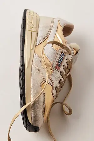 AUTRY Reelwind Low Top Sneakers Gold/gold