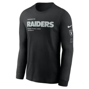 Nike Las Vegas Raiders Play To Win Essential Nfl Long-sleeve T-shirt - Black