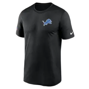 Nike Detroit Lions Alt Legend Small Logo Dri-fit Nfl T-shirt - Black