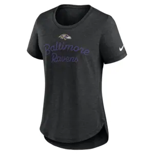 Nike Baltimore Ravens Script Nfl T-shirt - Black