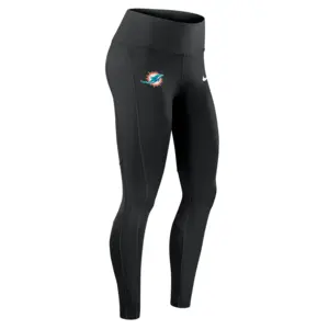 Nike Miami Dolphins Epic Fast Dri-fit Nfl Leggings - Black