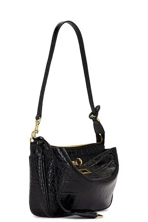 Balenciaga Rodeo Sling Embossed Croc Pochette Bag