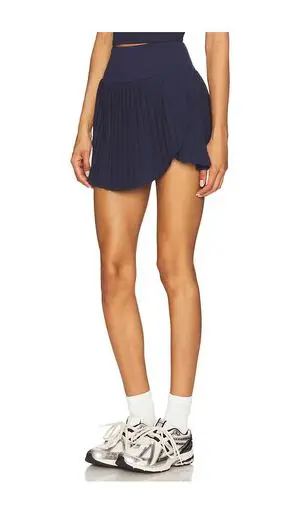 WELLBEING + BEINGWELL Movewell Harlow Pleated Skirt - Navy