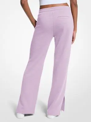 Michael Kors Logo Jacquard Knit Pants - Purple