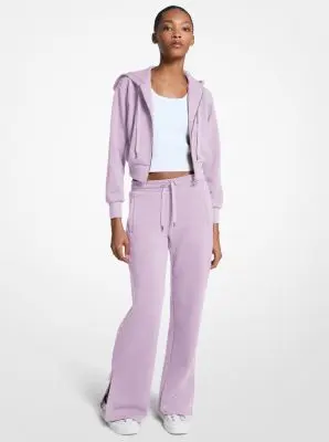 Michael Kors Logo Jacquard Knit Pants - Purple