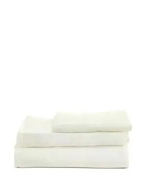 SOCIETY LIMONTA Linen Bed Sheet Set - White