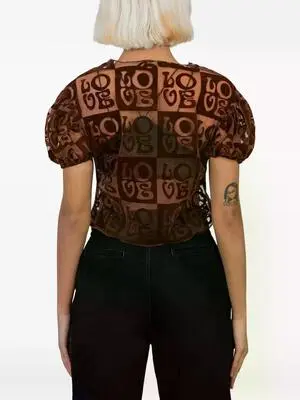 HOUSE OF SUNNY Puff-sleeve Blouse