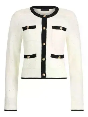 Liu Jo Knit Button-fastening Jacket - White