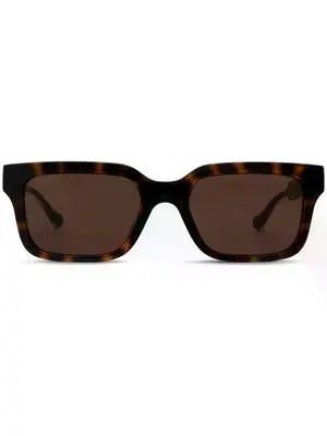 Gucci Rectangle Frame Sunglasses - Brown