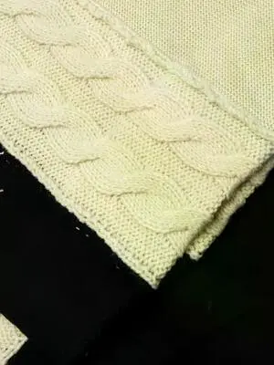 AWAKE NY Cable-knit Panelled Cardigan