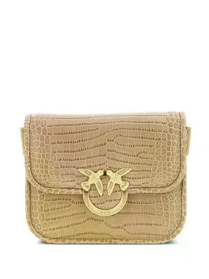 Pinko Croc Effect Cross Body Bags
