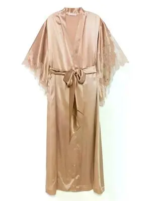 Carine Gilson Silk Robe - Brown