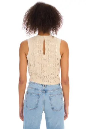 Allison Beaded Crochet Tank
