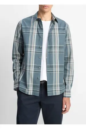 Vince Lorimer Plaid Button-front Shirt