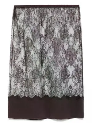 Carine Gilson Lace Slip Skirt