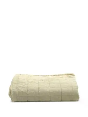 SOCIETY LIMONTA Quilted Cotton Throw - Neutrals