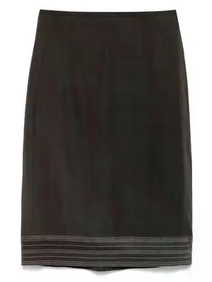 Carine Gilson Silk Slip Skirt