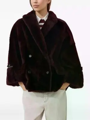 Brunello Cucinelli Double-breasted Lamb Fur Jacket