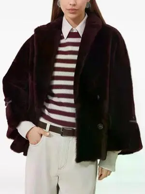 Brunello Cucinelli Double-breasted Lamb Fur Jacket