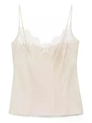 Carine Gilson Silk Camisole - Neutrals