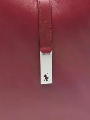 Polo Ralph Lauren Leather Shoulder Bag - Red