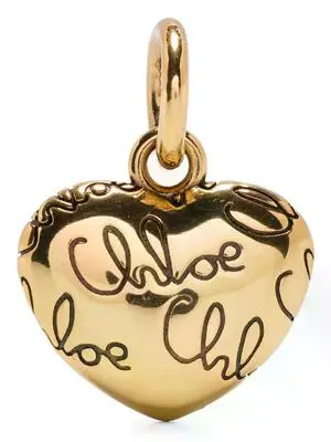 Chloé Heart-shaped Pendant Necklace - Gold