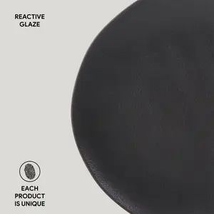 PORTO BRASIL Dinner Plates, Set Of 4 - Black