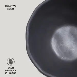 PORTO BRASIL Soup Bowls, Set Of 4 - Black