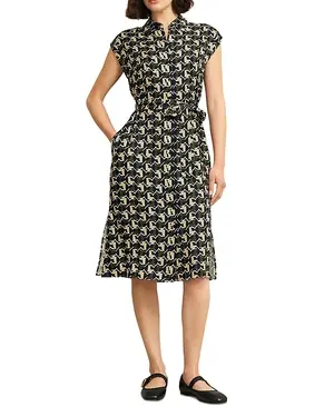 HOBBS LONDON Petite Kalinda Midi Shirt Dress