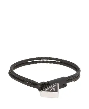 Prada Braided Nappa Leather Bracelet