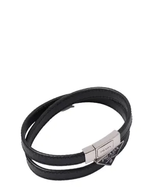 Prada Saffiano Leather Bracelet