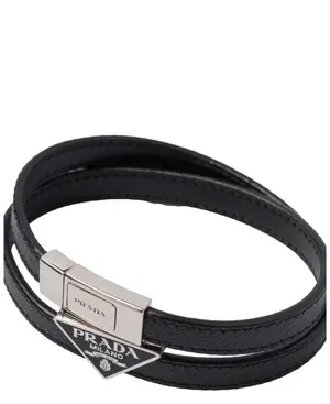 Prada Saffiano Leather Bracelet