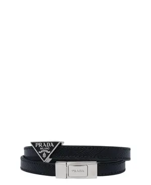 Prada Saffiano Leather Bracelet