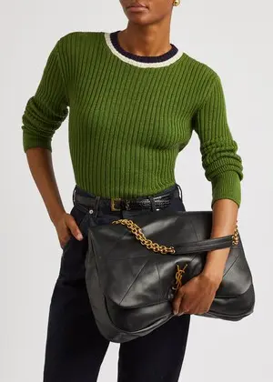 Saint Laurent Jamie Xl Leather Shoulder Bag