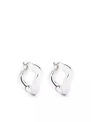 Charlotte Chesnais Petit Wave Hoop Earrings - Silver