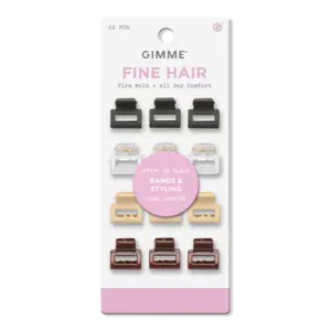 GIMME BEAUTY Mini Square Claw Clip Set - One-color