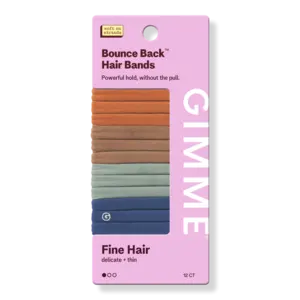 GIMME BEAUTY Fine Hair Ties 12-pack - Assorted