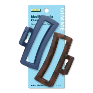 GIMME BEAUTY Rectangle Claw Clip - Navy/tortoise